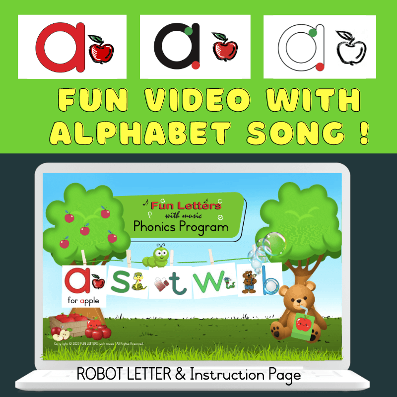 FUN LETTERS: [ a ] for apple - ALPHABET PACKAGE | Fun Letters With Music